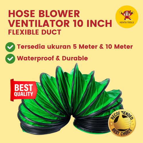 Jual Selang Portable Ventilator 10 Inch 5 Meter 10 Meter Flexible Duct ...