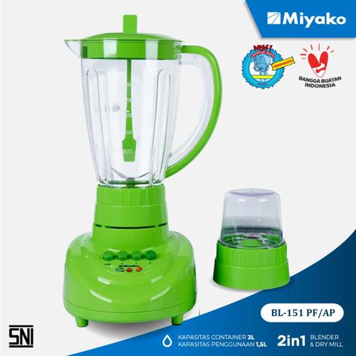 Jual Blender MIYAKO BL 151 PF AP 2 Gelas Plastik anti pecah 1.5 liter BATAM - Kota Batam ...