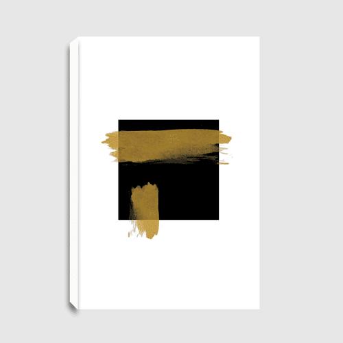 Jual Lukisan Dinding Abstract ka'bah - canvas - stainless gold frame ...