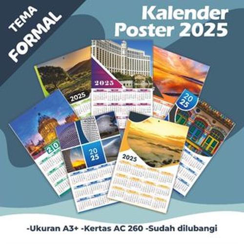 Jual Cetak kalender edisi Formal - kalender poster - kalender dinding ...