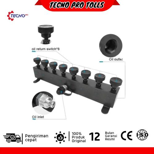 Jual 700 bar 8 Port 3/8" Hydraulic Manifold Cabang 8 Hidrolik 70 MPa ...