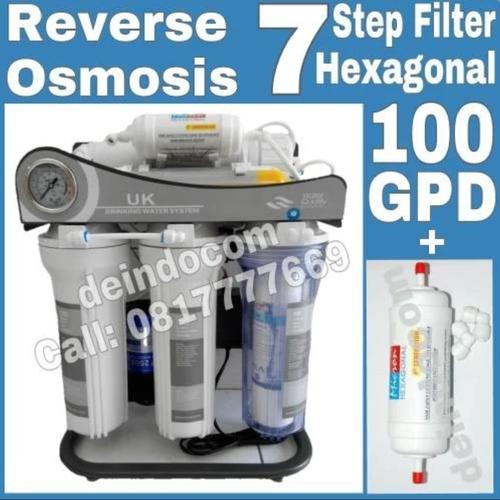 Jual Filter Mesin RO 7 Step Hexagonal (Standing) Tanpa Tangki - Keran ...