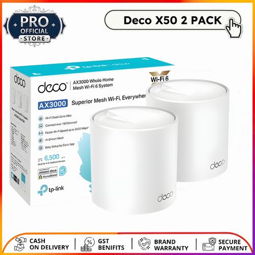 Jual TP-Link Deco X50 2 PACK AX3000 MU-MIMO Whole Home Mesh WiFi 6 ...