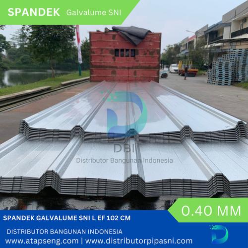 Jual Spandek Atap Galvalume SNI 0.40 mm AZ100 (ef 102 cm) (free ongkir ...