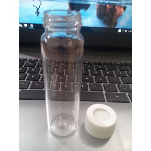 Jual Sample Vial Botol Vial Clear Glass 40 ml Screw Cap Tanpa Tutup ...