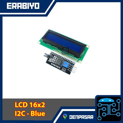 Jual LCD 16 x 2 Blue Backlight I2C Serial Module - Kota Denpasar ...