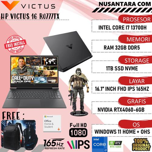 Jual (Resmi) Laptop Gaming HP Victus 16 R0777TX Intel Core i7 13700H ...