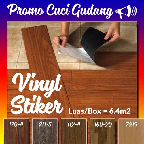 Jual CUCI GUDANG Lantai Vinyl Sticker Rp. 150.000/Box. 1 Box Isi 6,4 m2 ...