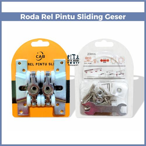 Jual [JAM] Roda Pintu Sliding Geser CAB / Wheel Sliding Door Set - Kota ...