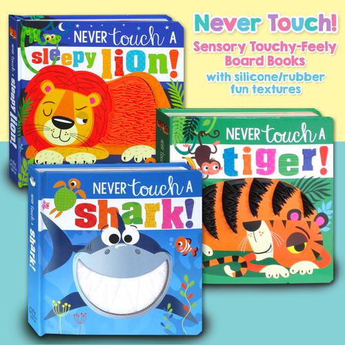 Jual Never Touch Sensory touchy feely books with adorable silicon ...