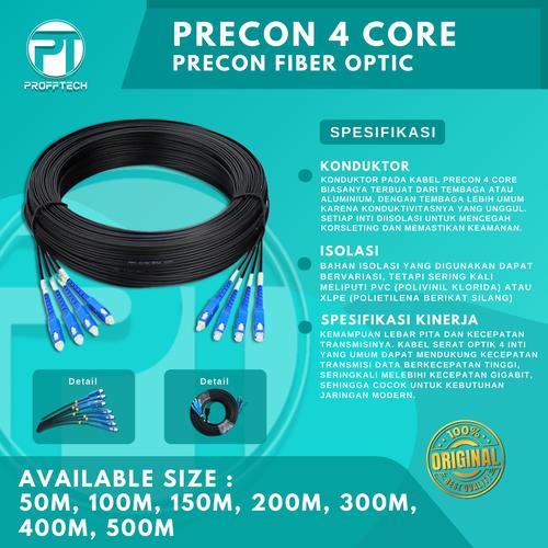 Promo Kabel Fiber Optik Ftth Drop Cable Sc Sc Precon Fiber Optic 4 Core ...
