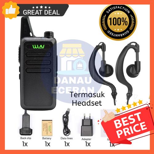 Promo WLN HT WLAN KD C1 Walkie Talkie Single KD-C1 UHF Full Set Tanpa ...