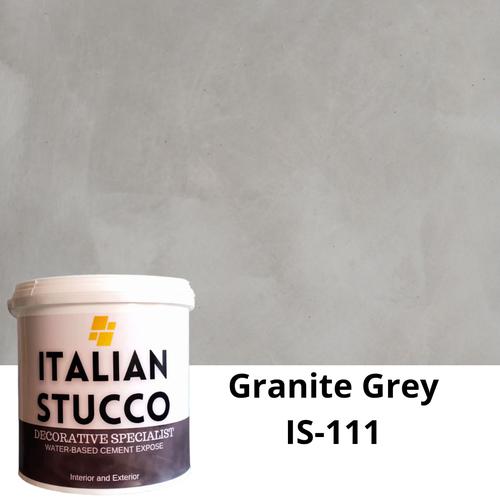 Promo Cat motif semen ekspos italian stucco paint - granite grey - 5 kg ...
