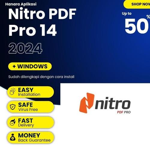 Jual Software PDF Editor: Nitro PDF Pro 14 Untuk Komputer OS WIN ...