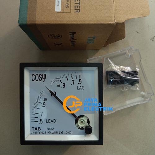 Jual Power Factor Cos Phi Meter Analog 96x96mm 380V AC 3 Phase 3 Wire ...
