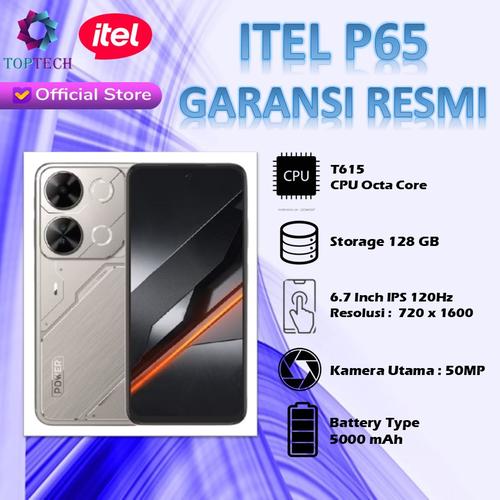 Promo itel P65 RAM 8/128GB - Cyber Design with Sleek Ring Light - 120hz ...