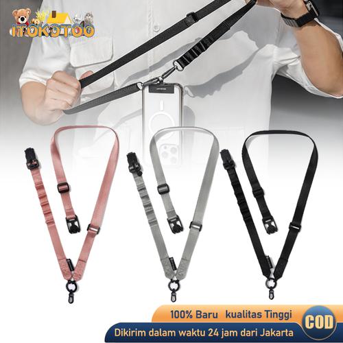 Jual Crossbody Lanyard Phone Lanyard Strap Lanyard Hp Cross Body - Grey ...