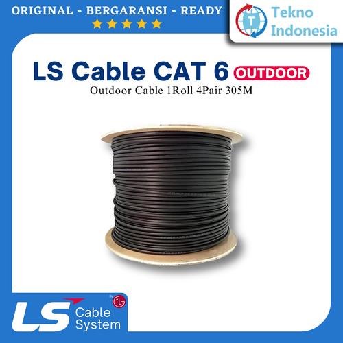 Jual Kabel LS UTP CAT6 Outdoor Hitam Roll 305m Kabel Lan Cctv - Kota ...
