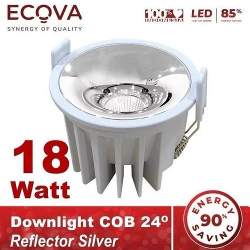Jual ECOVA - Lampu Downlight SpotLight LED COB 24° With Reflector 18 Watt Lampu Sorot Spot LED ...
