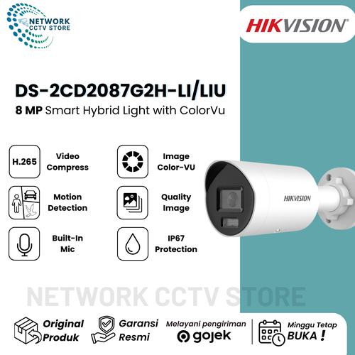Jual Hikvision IPCamera DS-2CD2087G2H-LI-LIU 8 MP Smart Hybrid Light with ColorVu - Jakarta ...