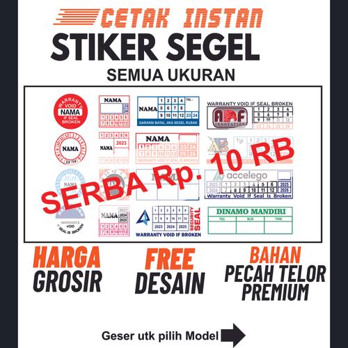 Jual Cetak INSTANT Stiker Segel Garansi Kertas Pecah Telor Berkualitas ...