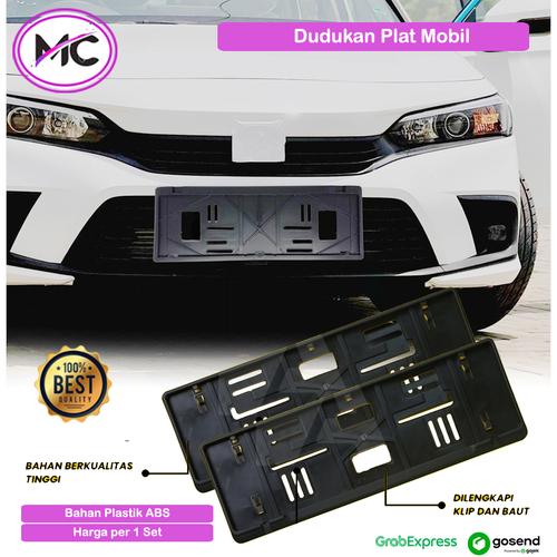 Jual Dudukan Plat Nomor Mobil Cover Frame Tatakan Plat Mobil Universal ...