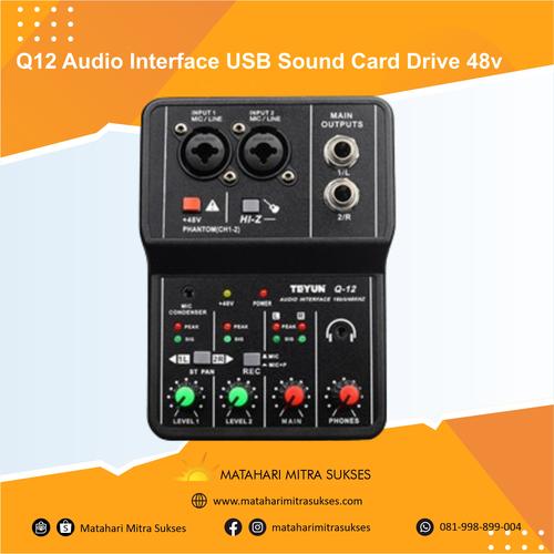 Jual Q12 Audio Interface USB Sound Card Drive 48v - Kab. Sidoarjo ...