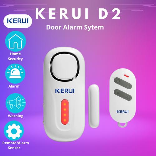 Promo KERUI Alarm Keamanan D2 Sensor PIR Magnetik Remote Control Desain ...