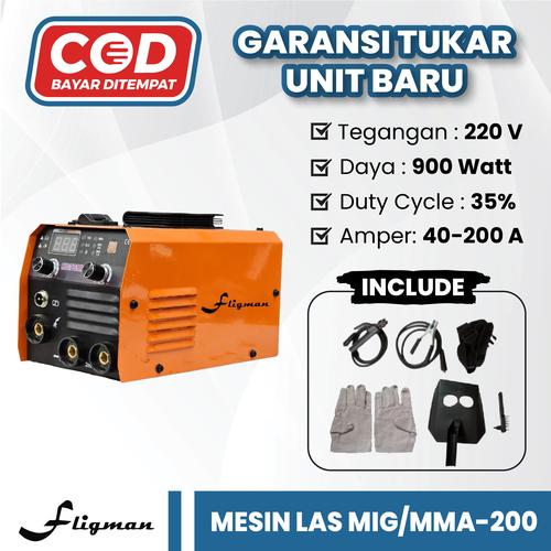 Jual Fligman Mesin Las Inverter MIG / MMA 200 | Mesin Las Welding Machine - Jakarta Timur - Ki ...
