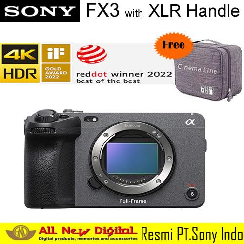 Jual Sony FX3 4K 120p with XLR Handle - Full-Frame Cinema Line Camera ...