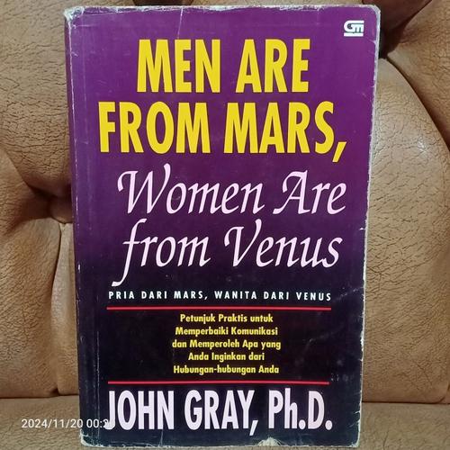 Jual ASLI BUKU MEN ARE FROM MARS WOMEN ARE FROM VENUS - PRIA DARI MARS WANITA DARI VENUS ...
