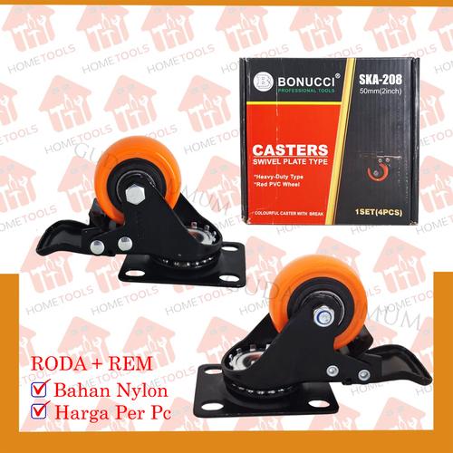 Jual Roda Troly 2 INCH HEAVY DUTY ORANGE - RODA CASTER - Roda Hidup ...