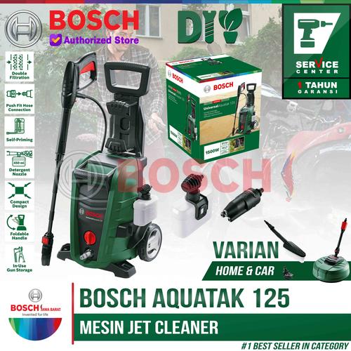 Promo Bosch Jet Cleaner Aquatak 125 1500 W dan Home and Car Kit Set AQT ...