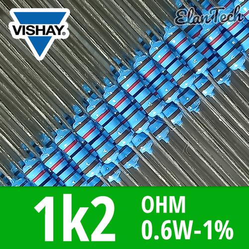 Jual Resistor 1k2 1.2k Ohm 0.6W 1% Vishay MRS25 Metal Film Size 1/4W 1. ...