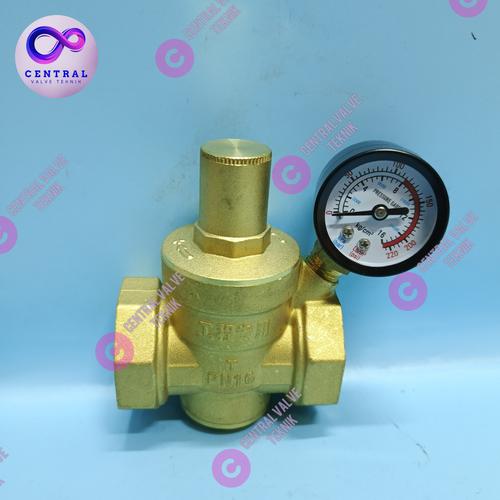 Jual Pressure Regulator Water 3/4" Inch Kuningan /Perssure Reducing ...