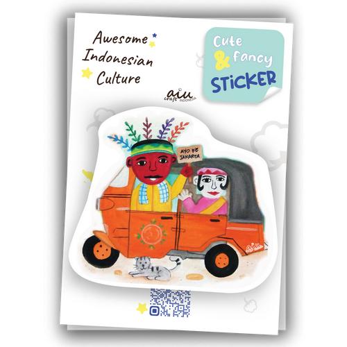 Jual Stiker ondel-ondel fancy Oleh-oleh khas jakarta SM07 - Jakarta ...