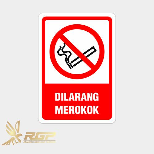 Jual Sign Larangan Dilarang Merokok - Alumunium 1.2mm, 40x30cm - Kota ...