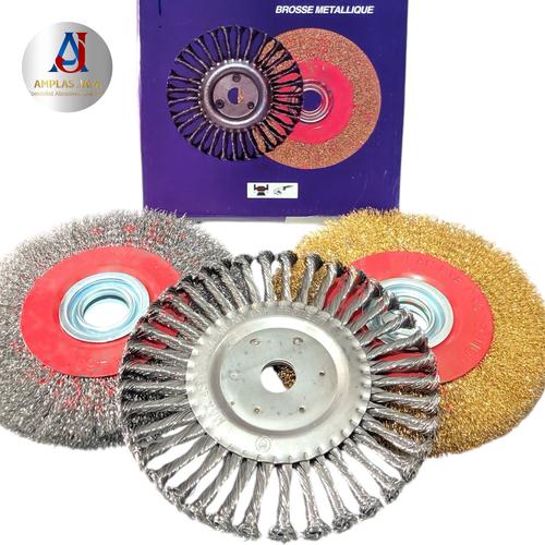 Jual sikat kawat roda 6 inch /Wire brush wheel 6 inch - besi - Kab ...