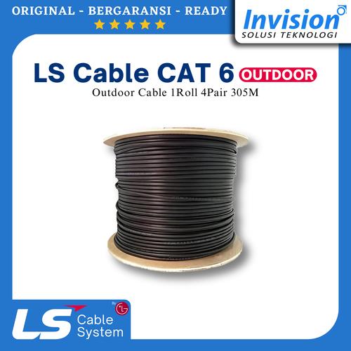 Jual Kabel LS UTP CAT6 Outdoor Hitam Roll 305m Kabel Lan Cctv - Kota ...