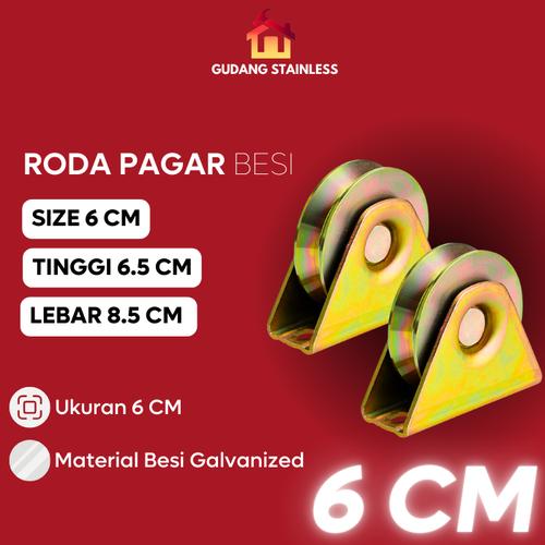 Jual Roda Besi Model U Untuk Pagar Gerbang Rel 6 CM - Jakarta Utara ...