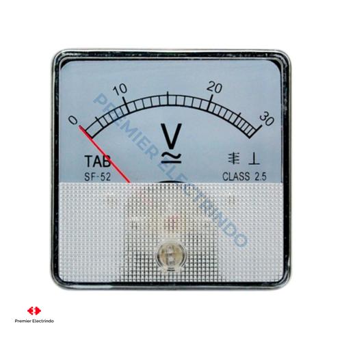 Jual TAB Analog Volt Meter 30V AC / DC Tipe CR 52 / CR52 ( 60 x 60 mm ...