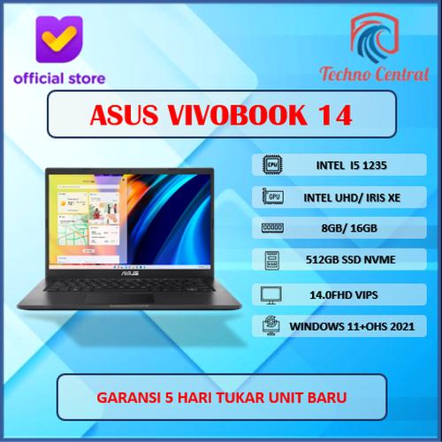 Promo ASUS VIVOBOOK 14 A1404ZA I5 1235 8GB 512GB W11+OHS 14.0 - 8/512, UNIT ONLY Cicil 0% 3x ...