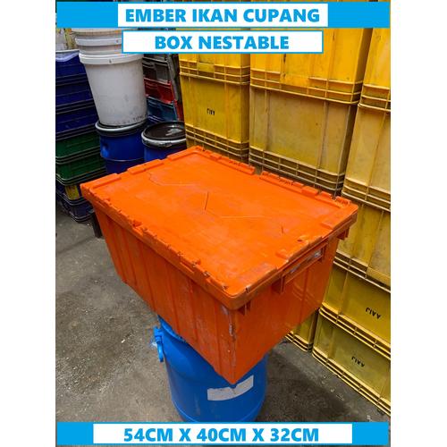 Jual box plastik bekas nestable box biru bekas box bekas alfamidi box ...