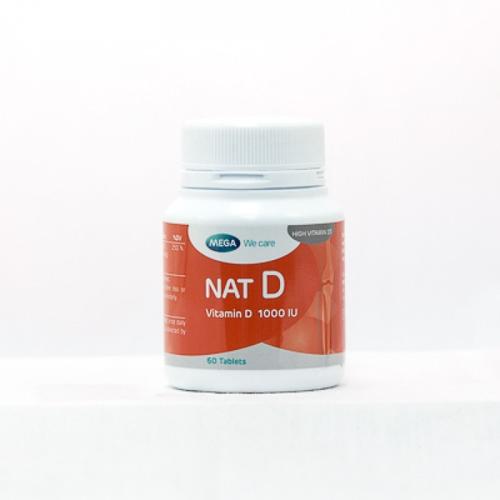 Jual MEGA NAT D 1000 NAT-D BOTOL ISI 60 TABLET - Vitamin D3 1000 IU ...