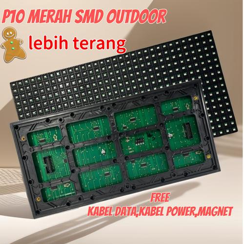 Jual Led running text module p10 merah smd outdoor high Quality module ...