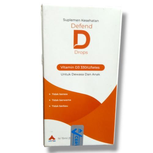 Jual DEFEND D DROPS | VITAMIN D3 TETES 330IU | 15 ML - Jakarta Timur ...