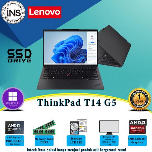 Jual Lenovo ThinkPad T14 G5 Ryzen 7 PRO 8840U 16GB 1TB SSD WIN11PRO 1YR ...