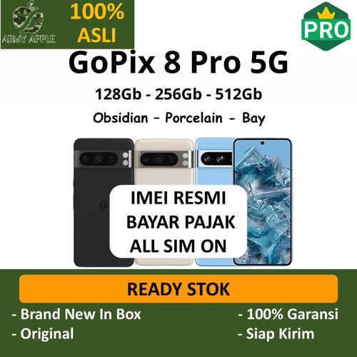 Jual Gopix 8 Pro 5G 128GB 256GB 512GB Porcelain Bay Obsidian - 128GB JP ...