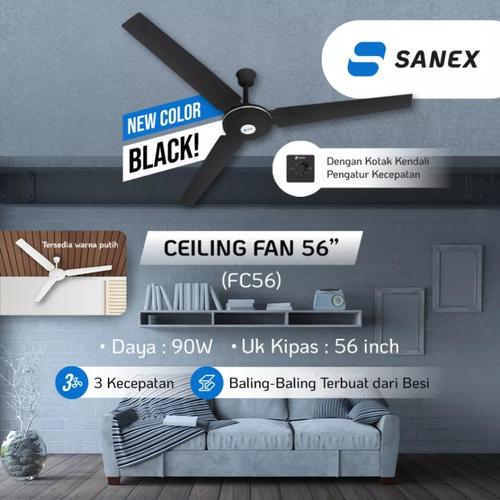 Jual Sanex Celing Fan 56 Inch Besi FC - 30 - Putih - Jakarta Pusat ...
