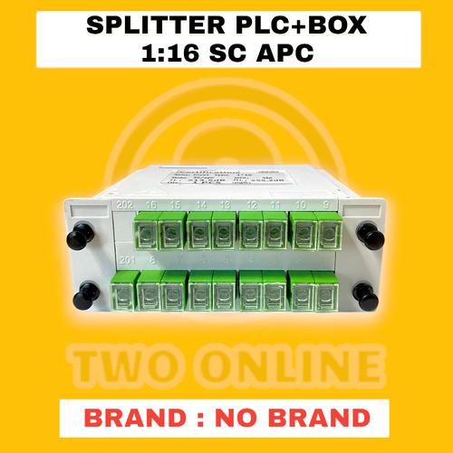 Jual passive splitter BOX 1 X 16 APC spliter PLC pasif box 1:16 Fiber ...
